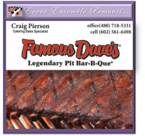Famous Dave’s, Craig Pierson, EE Store - Event Ensemble
